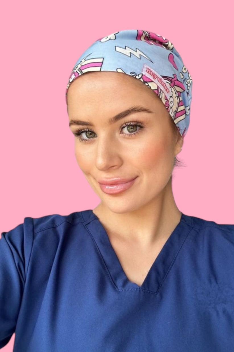 You Make My Heart Pop Scrub Cap – Hey Sister Scrub Club