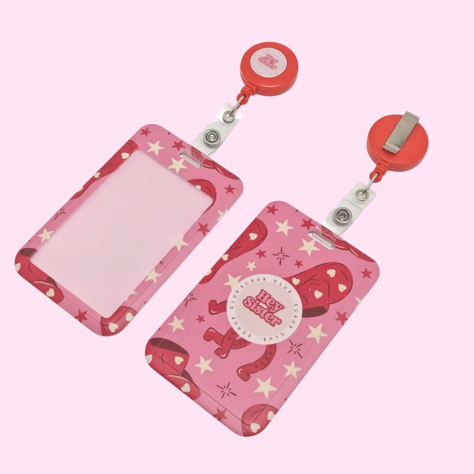 Heart Rodeo ID Card Holder + Reel – Hey Sister Scrub Club